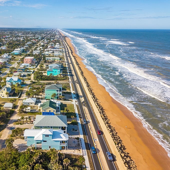 Where A1A hugs the coastline so closely you could almost high-five the waves while driving by.