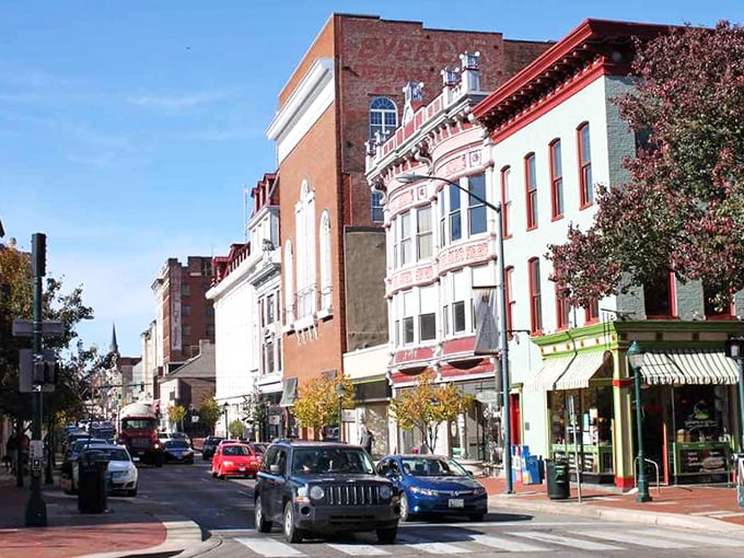 Colorful storefronts line Hagerstown's welcoming streets. A place where your Social Security check stretches further than your imagination!