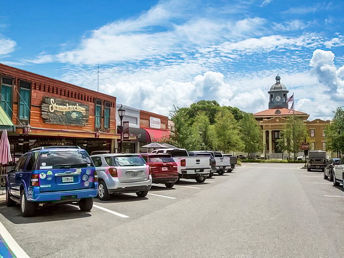 That historic courthouse isn't just pretty—it's the heart of a community where retirees find both beauty and bargains.