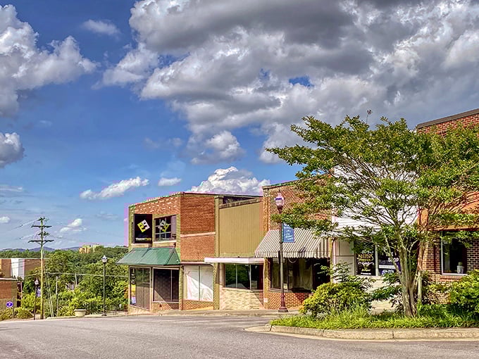 The warm brick facades of Martinsville's downtown invite you to slow down and remember when shopping wasn't just clicking "add to cart."