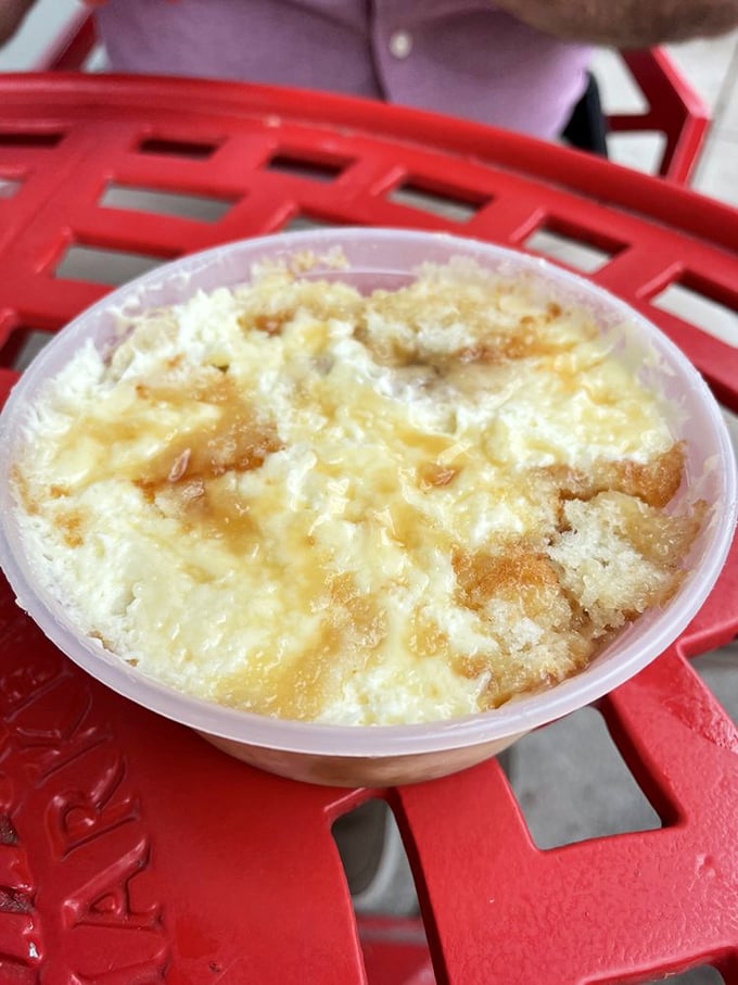 Behold the famous banana pudding in all its glory – layers of creamy, vanilla-kissed pudding and cookie crumbles that would make your grandmother jealous.