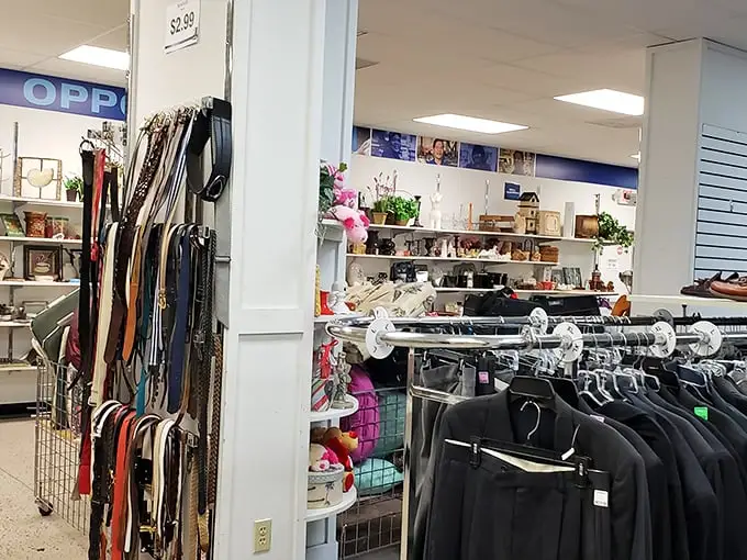 Where accessories and apparel converge in a secondhand symphony. Every belt tells a story; every hanger holds possibility. 