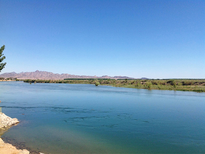 The Colorado River – California's liquid oasis where desert dwellers come to play. That blue-green water is nature's air conditioning on a scorching summer day.