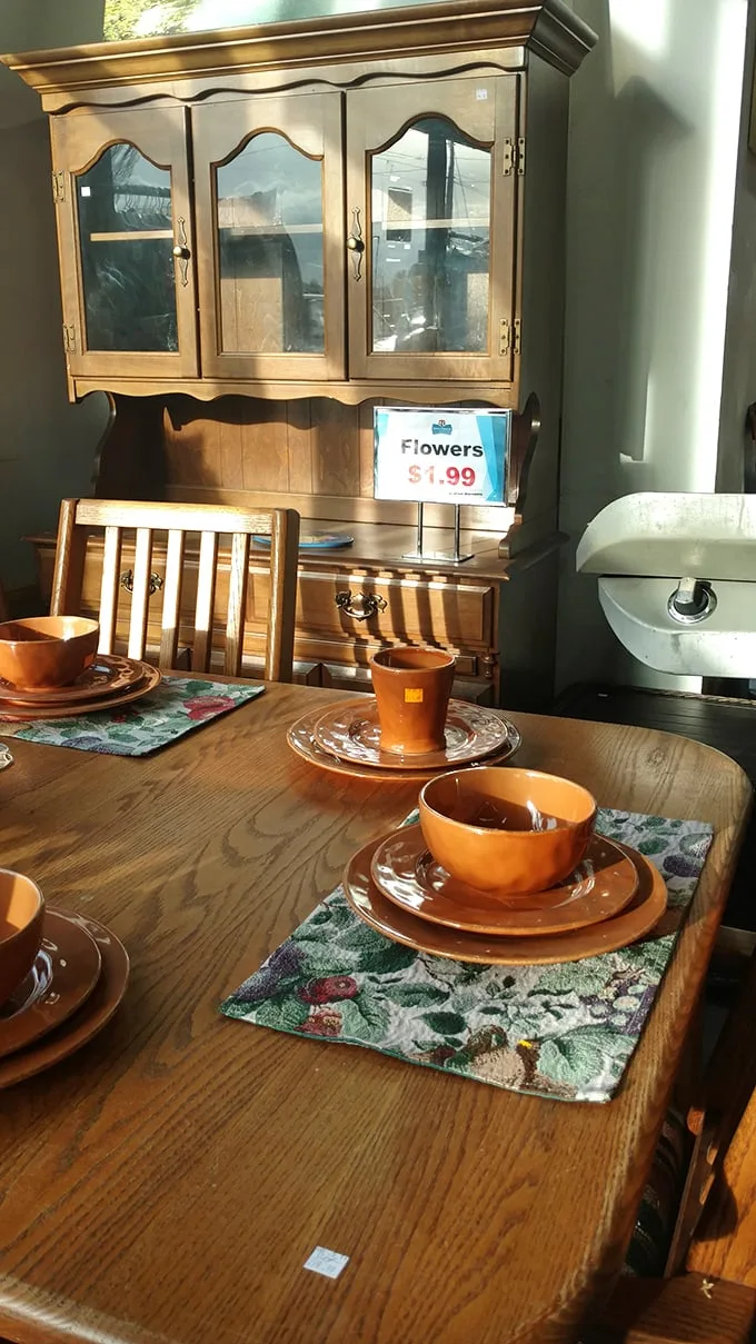 This dining set isn't just furniture—it's a time machine waiting to transport your family dinners back to a simpler era of conversation.