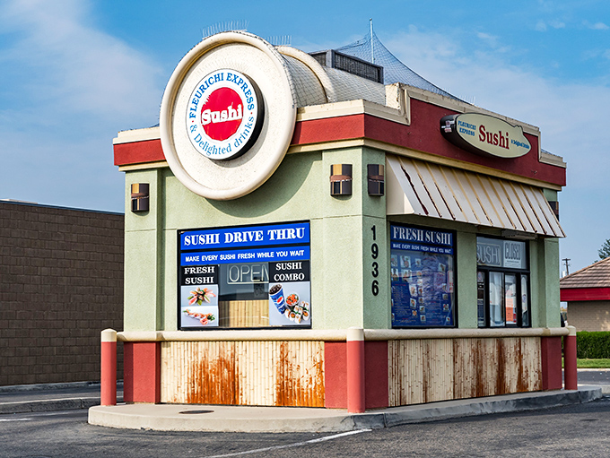 Only in California would you find drive-thru sushi that's actually worth the detour. Fast food that won't make your cardiologist speed-dial you!