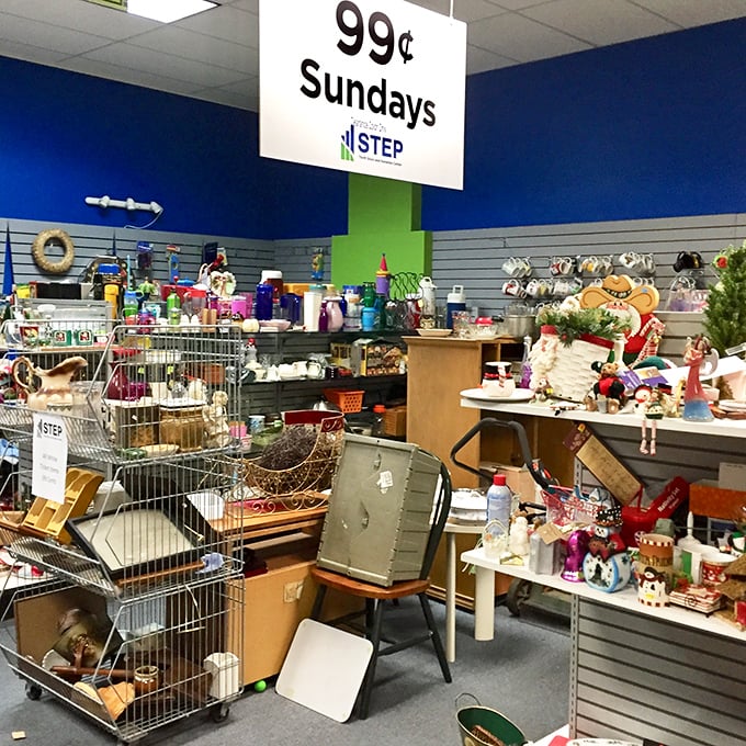 The legendary 99¢ Sundays section—where Washington's face on a dollar bill actually gets you change back and a new conversation piece.
