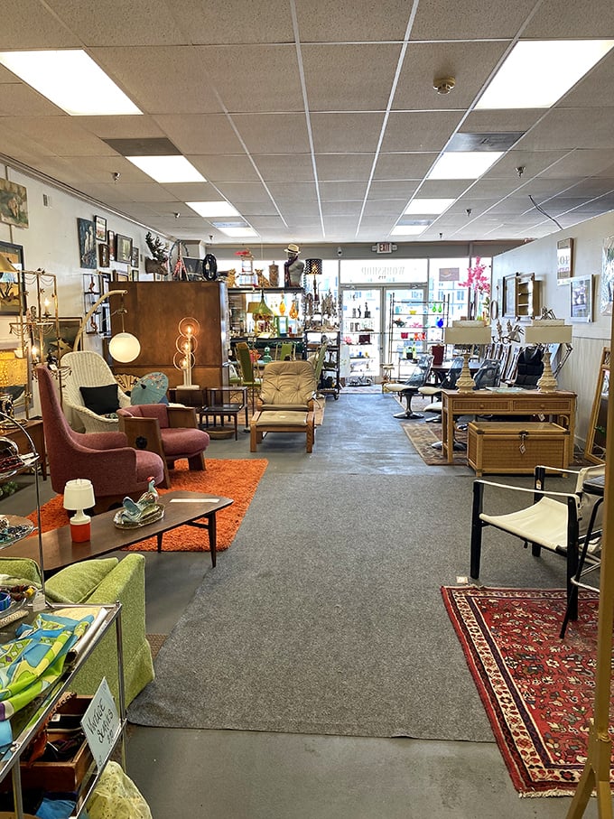 Walking these aisles feels like stepping into your coolest aunt's living room—the one who traveled everywhere and never threw anything fabulous away.