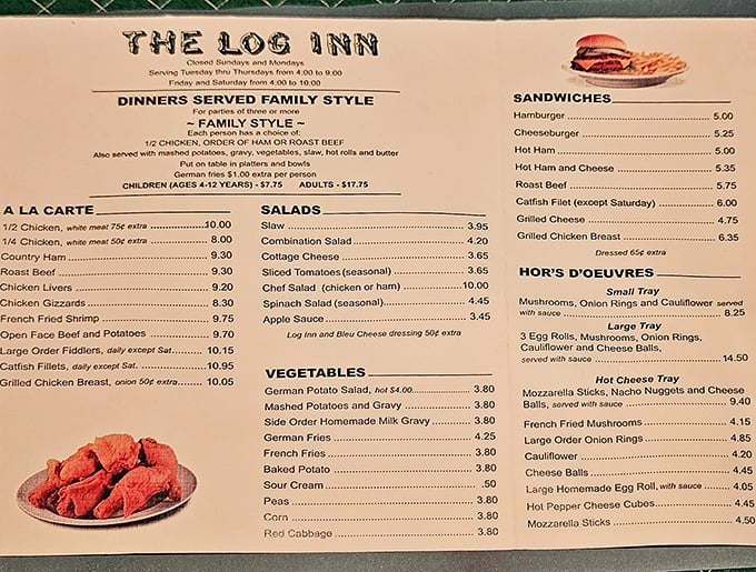 A menu that doesn't need fancy fonts or trendy descriptions—just honest food that speaks for itself. Decision paralysis has never been so delicious.