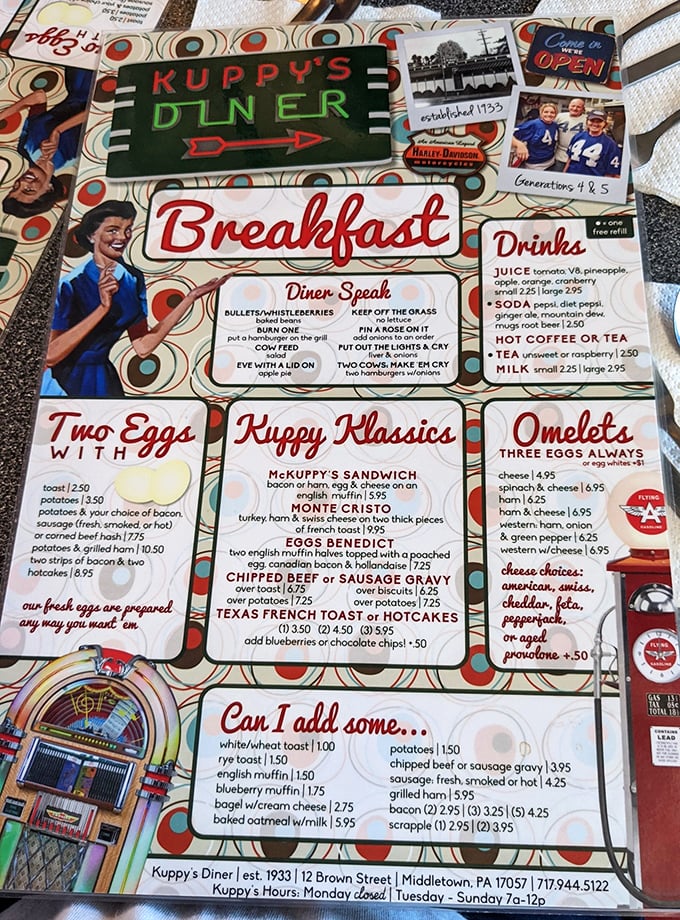 "Kuppy Klassics" isn't just cute alliteration—it's truth in advertising for dishes that have stood the test of time.