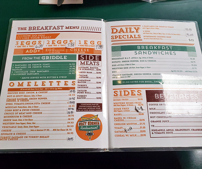 A menu that hasn't changed much because it hasn't needed to. When you've mastered breakfast, why complicate things with unnecessary reinvention?