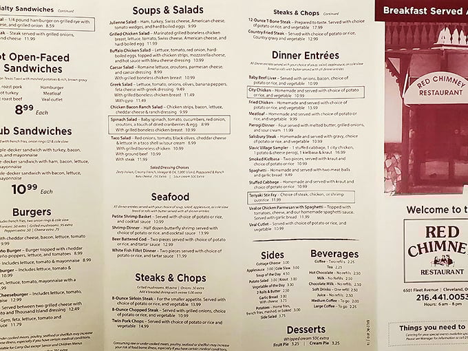 A menu that doesn't need Instagram filters—just honest food that's stood the test of time while food fads have come and gone.