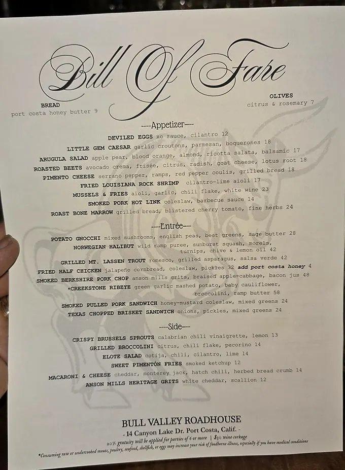 This menu reads like a love letter to American comfort food done right.