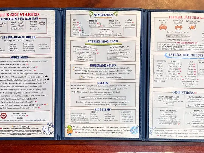The menu at High Tide Harry's reads like a love letter to the sea—promising everything from blue crabs to oysters in various delicious incarnations.