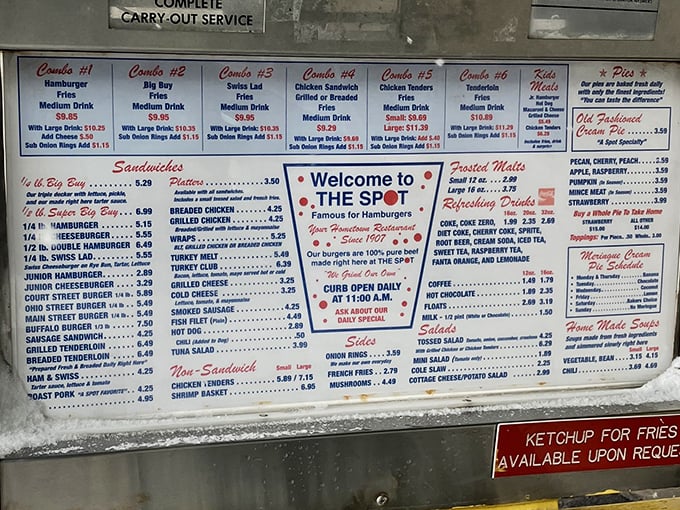 This menu isn't just a list of food—it's a historical document showcasing America's love affair with honest, unpretentious diner classics that never go out of style.