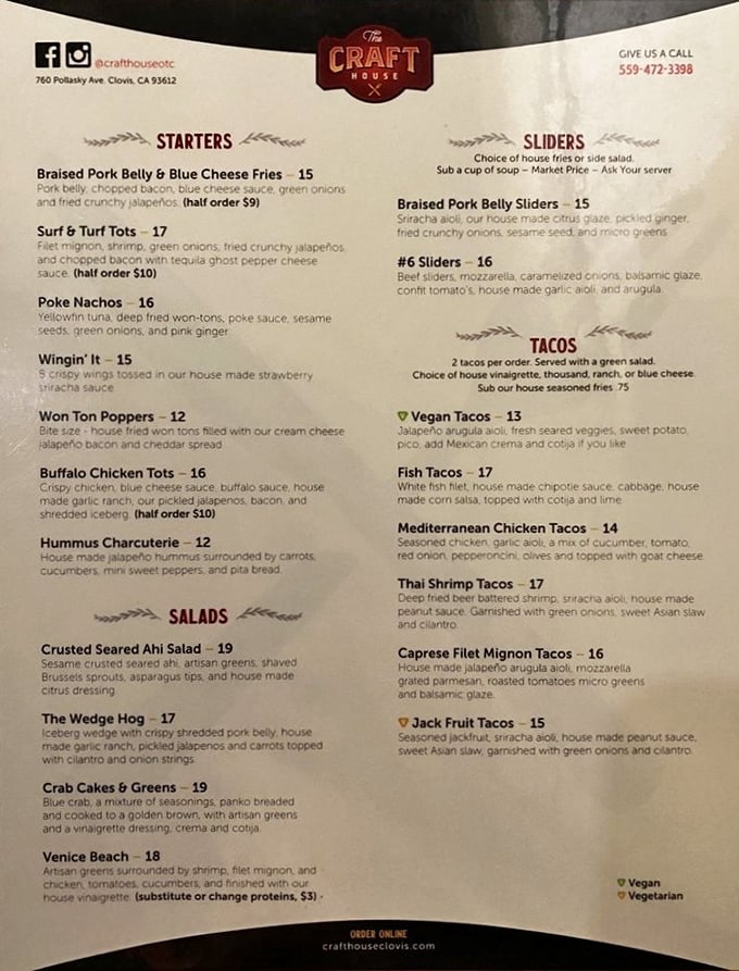 This menu isn't just a list of food—it's a roadmap to flavor country, with each description promising a journey worth taking.