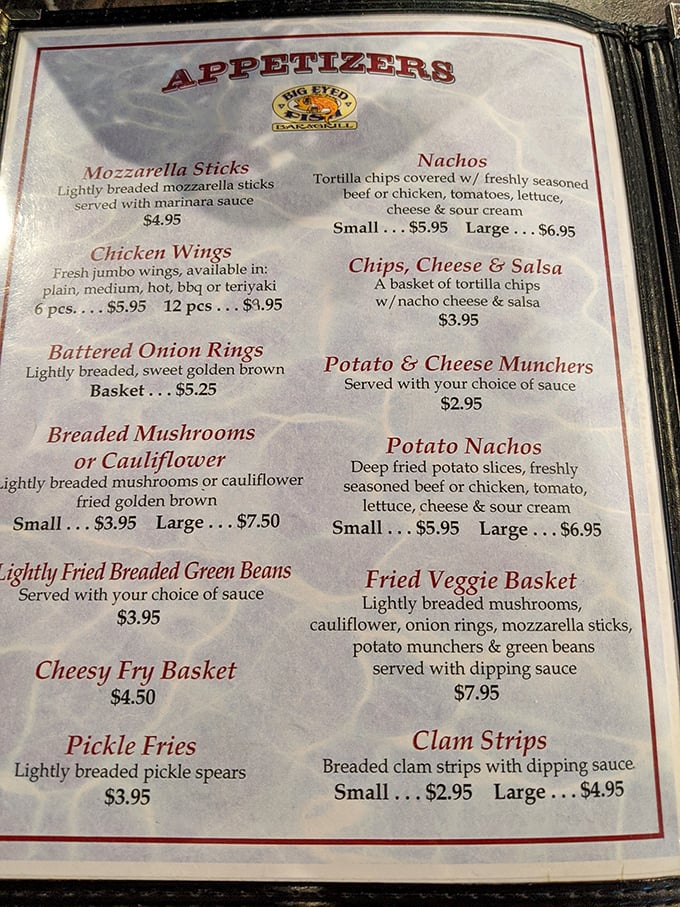 This menu reads like a greatest hits album of comfort food classics. At these prices, you might think you've traveled back to 1995—embrace it!