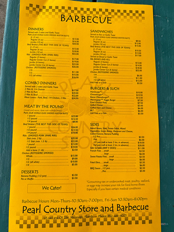 A menu that cuts right to the chase: "THE BEST THIS SIDE OF TEXAS" isn't just bold marketing—it's a gauntlet thrown.