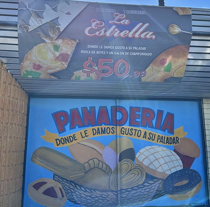 The sign promises to "give pleasure to your palate"—a bold claim that La Estrella backs up with every bite of their handcrafted Mexican specialties.