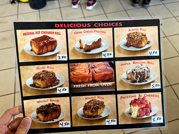 Decision paralysis has never been so delicious. The menu board showcases variations that will have you contemplating ordering one of each—a strategy I fully endorse.