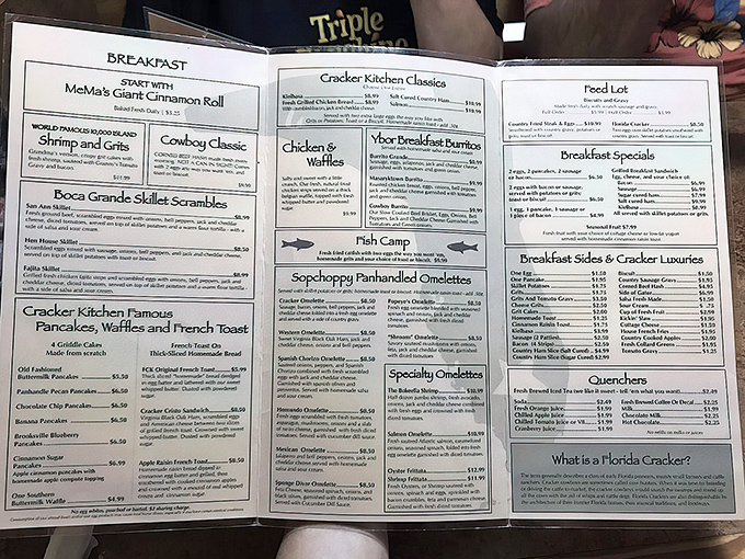 This menu isn't just a list of food—it's a roadmap to breakfast nirvana. Choose your adventure wisely, friends.