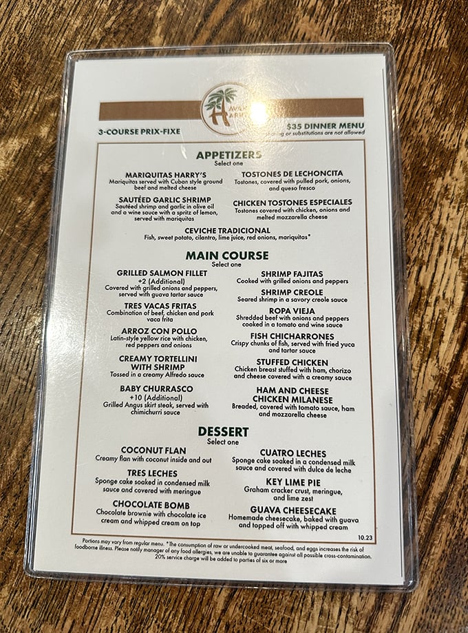 This menu isn't just a list of dishes—it's a roadmap to happiness. Each item promises a flavor explosion that might require loosening your belt a notch.