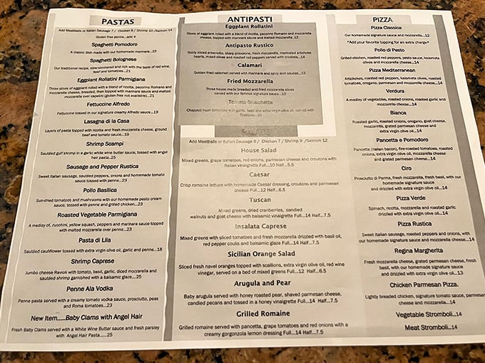 This isn't just a menu – it's a passport to authentic Italian flavors that'll make your nonna jealous.