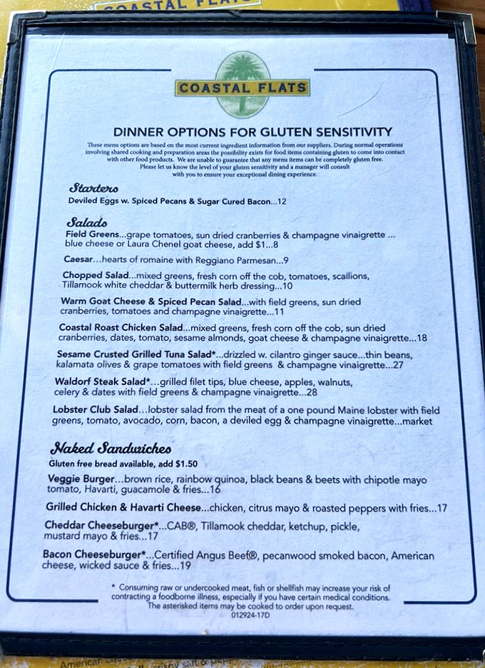A menu that respects dietary needs without sacrificing flavor – like finding a unicorn that also makes excellent cocktails.