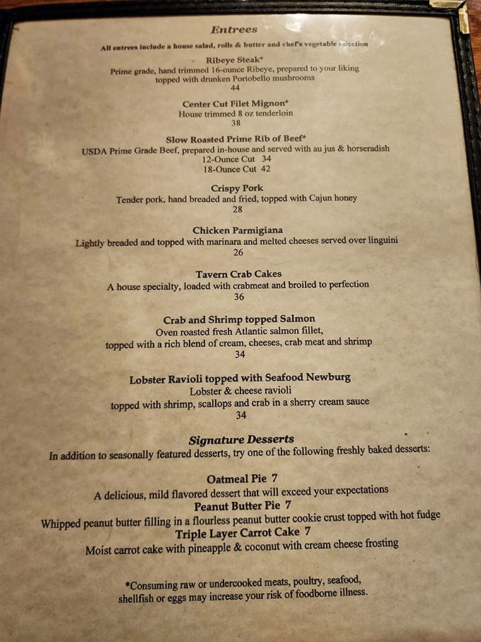 This isn't just a menu—it's a historical document where "drunken Portobello mushrooms" prove even fungi know how to have a good time in Bedford.