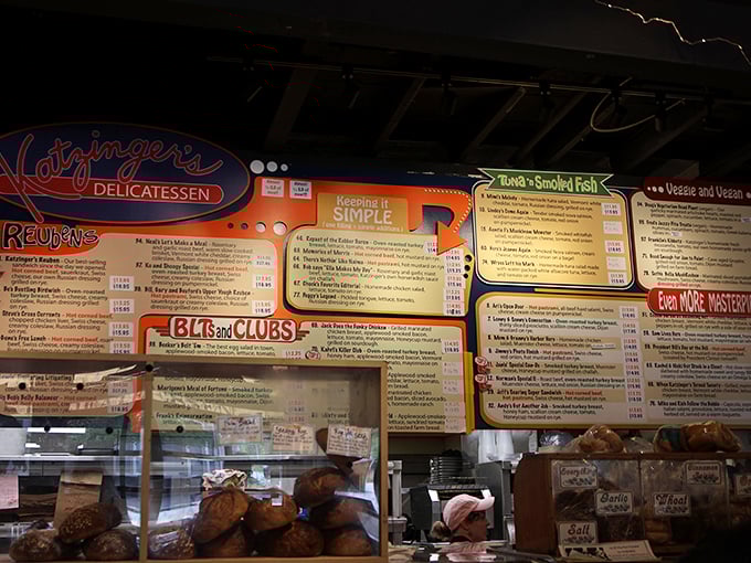 The menu board looms like the Rosetta Stone of sandwich culture—overwhelming at first glance, life-changing once deciphered.