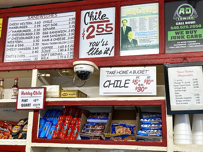 The menu board tells you everything you need to know—no fancy descriptions, no pretentious ingredients, just honest food at prices that won't make your wallet weep.