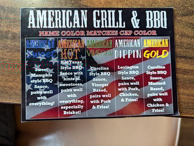 Five regional styles on one board – it's like a barbecue road trip without the gas money.