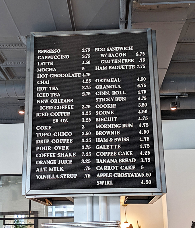 This menu board isn't just a list—it's a roadmap to happiness. Each line item represents a potential life-changing culinary experience.