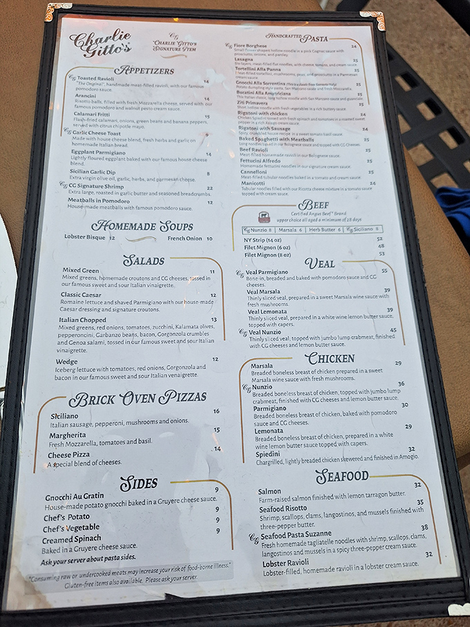 This isn't just a menu – it's a roadmap to happiness. Each item represents decades of culinary tradition that's kept St. Louisans coming back for generations.