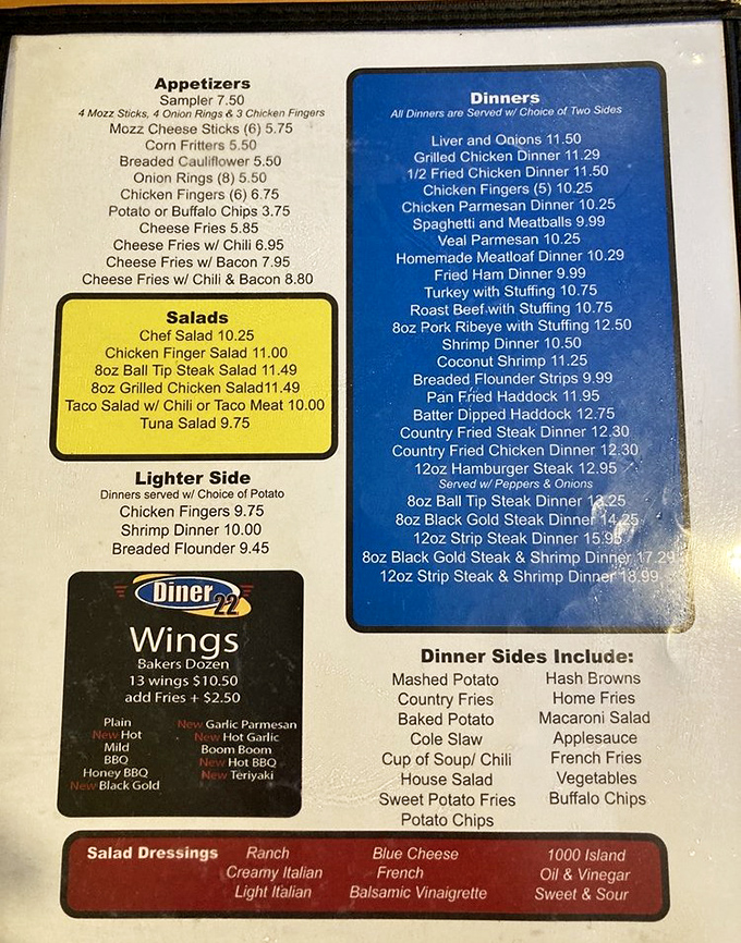 A menu that doesn't need fancy fonts or pretentious descriptions—just honest food that makes your stomach growl in anticipation.