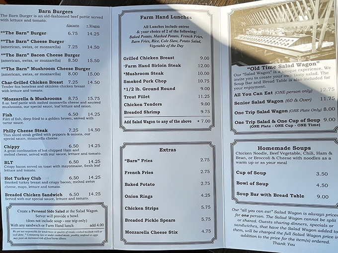 A menu that doesn't need fancy fonts or pretentious descriptions—just honest food that's kept locals coming back since before Instagram existed.