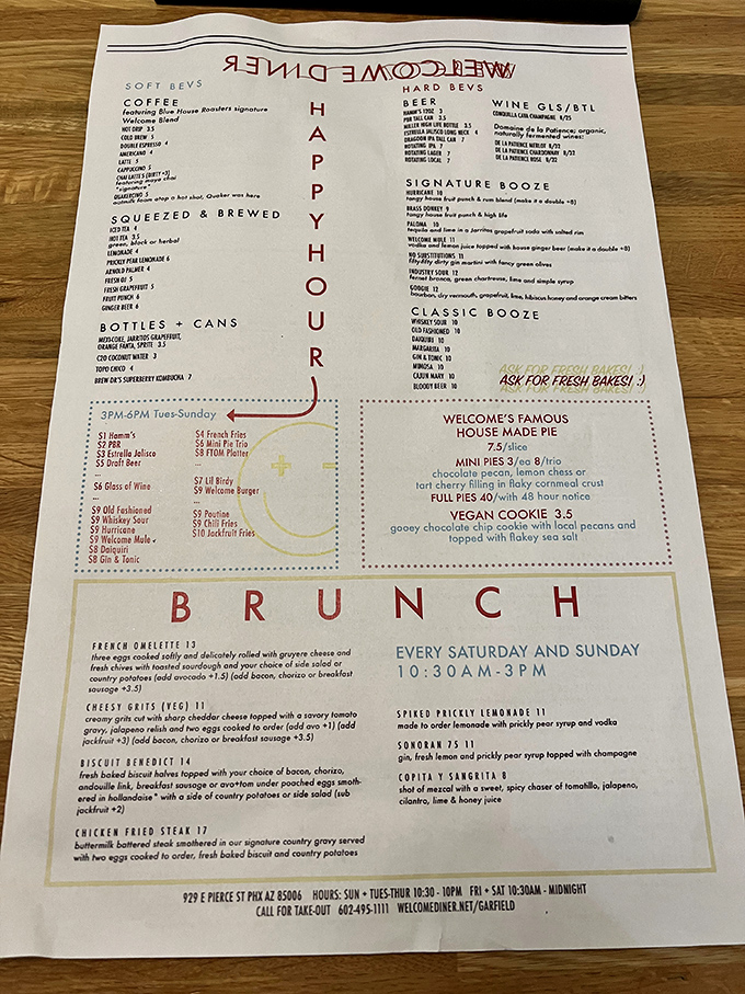 Happy Hour specials that'll make your wallet as happy as your stomach. The brunch menu alone is worth setting a weekend alarm for.