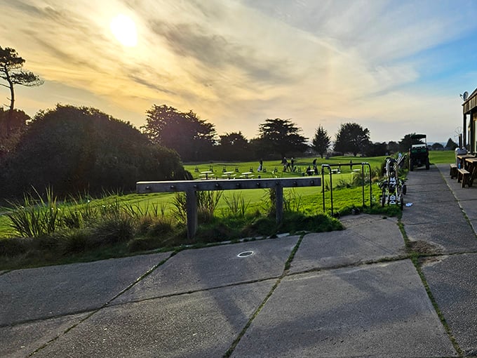 Golden hour at Sea Ranch, where even the benches seem positioned for maximum "ahh" factor. Sunset viewing is practically a local sport here.