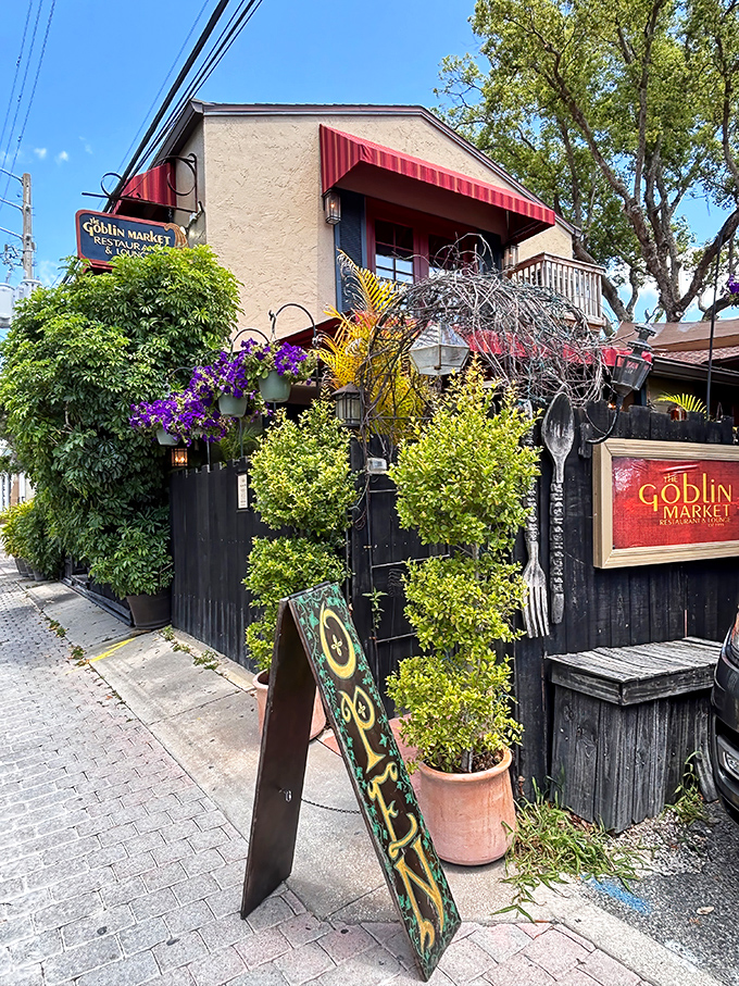 The Goblin Market isn't where fantasy creatures shop for groceries, but this whimsical restaurant hidden behind lush greenery might convince you otherwise.