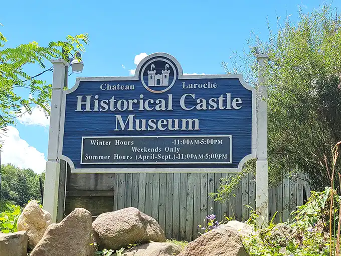 "Chateau Laroche" sounds fancier than "Rock Castle," but either way, these opening hours promise adventure without passport requirements.