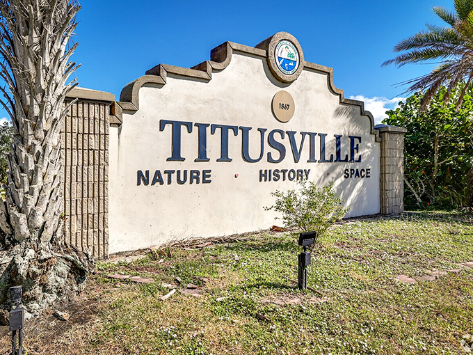 Nature, History, Space – Titusville's welcome sign perfectly captures the town's unique trifecta of attractions that make retiring here like hitting the Florida jackpot.