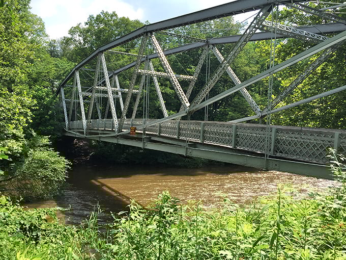 The historic Waterville Bridge spans more than just water—it connects visitors to Pennsylvania's rich transportation heritage while offering prime selfie real estate.