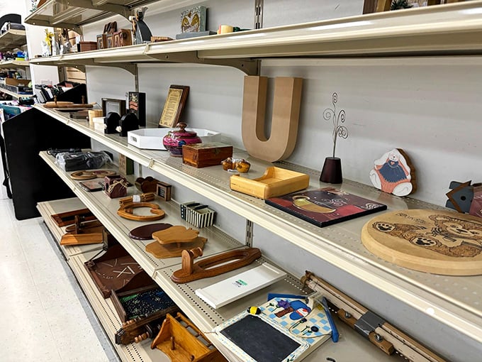 One person's forgotten knickknack is another's perfect bookshelf companion. These wooden treasures await their second chance at making a home beautiful.