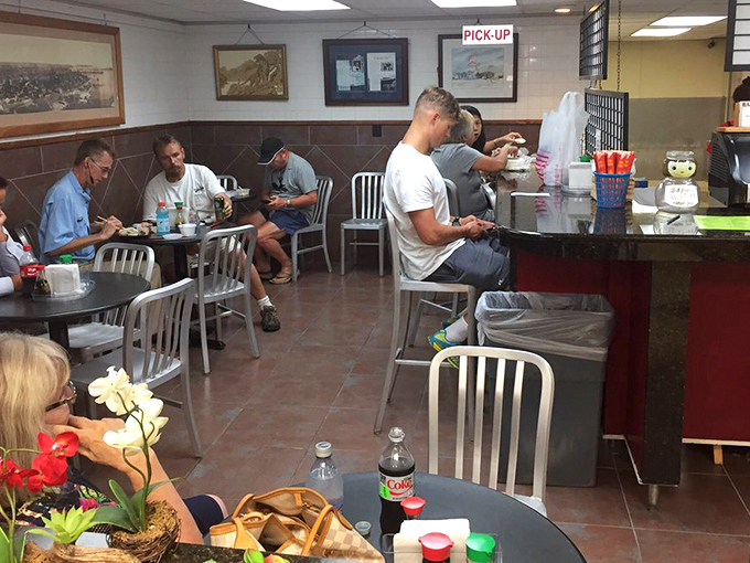 The café's simple metal chairs and basic tables say, "We're not fancy, but our food is extraordinary." Pure Florida seafood philosophy.