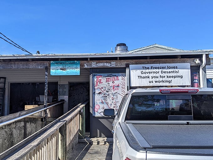 The Freezer Tiki Bar doesn't need fancy frills to serve up some of Florida's freshest seafood. This no-nonsense spot keeps it real—and really delicious.