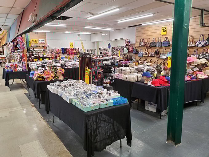 The indoor marketplace buzzes with energy, where climate-controlled comfort meets endless shopping possibilities under one roof.