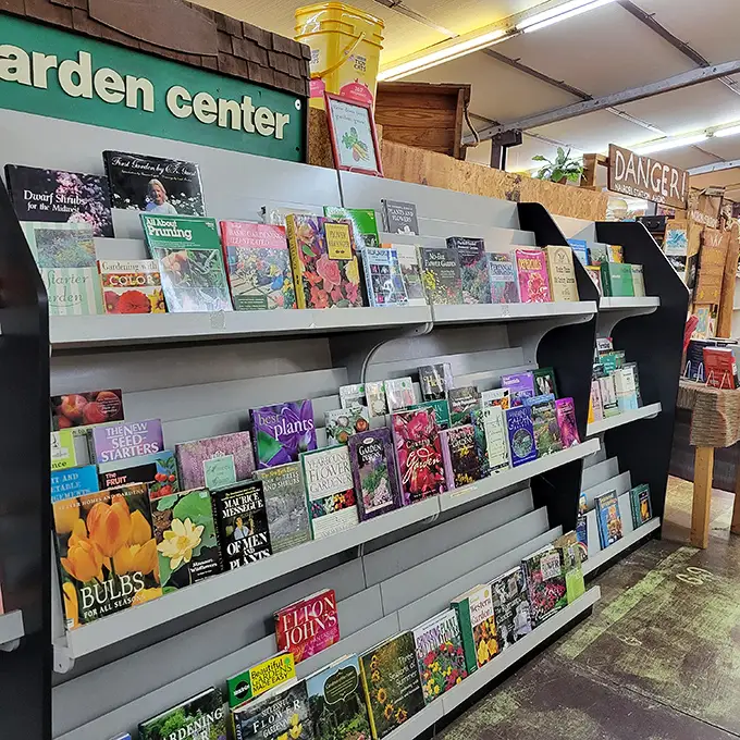 The garden section blooms with possibility – from bulb catalogs to pruning guides, these pages hold the secrets to transforming your backyard into a personal Eden.