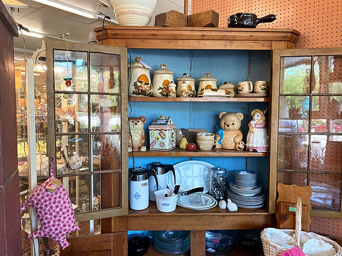 Grandma's kitchen wasn't just functional—it was an art gallery. These mushroom canisters and teddy cookie jars prove nostalgia tastes sweeter than any recipe.