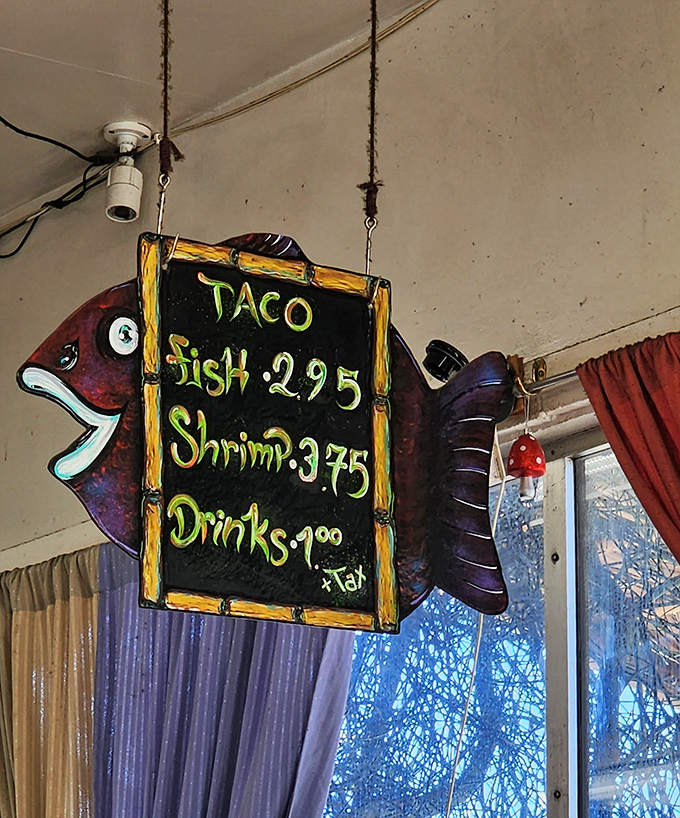 Sometimes the best menus fit on a fish-shaped chalkboard. Simplicity is the ultimate sophistication when you've mastered your craft.