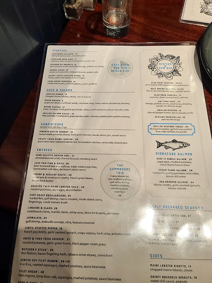 The menu reads like a love letter to the sea. Each description makes your mouth water before the food even arrives—culinary foreplay at its finest.