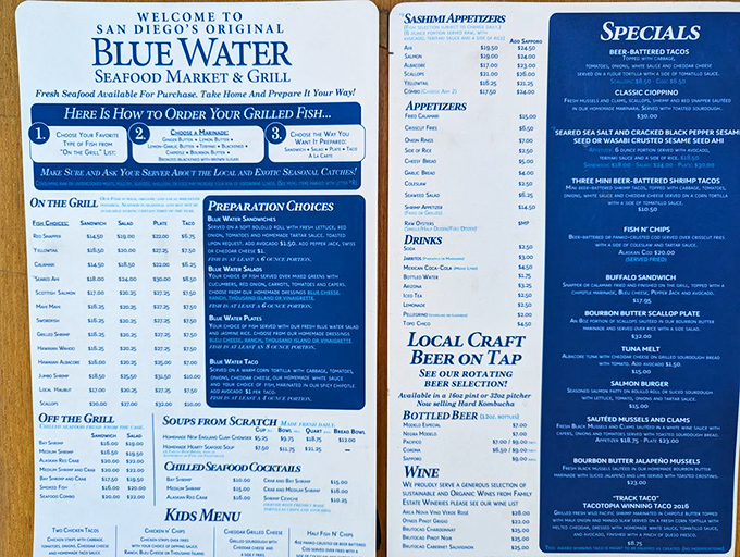 Decision paralysis never tasted so good! The menu board offers a choose-your-own seafood adventure that makes ordering half the fun.